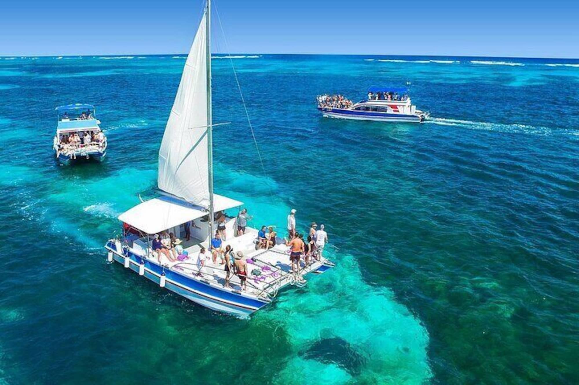 Catamaran and Speed Boat Tour with Snorkeling from Punta Cana - Go ...